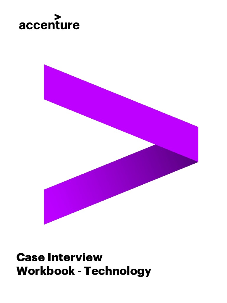 Accenture Fy19 Case Workbook One Accenture Technology Pdf Pdf