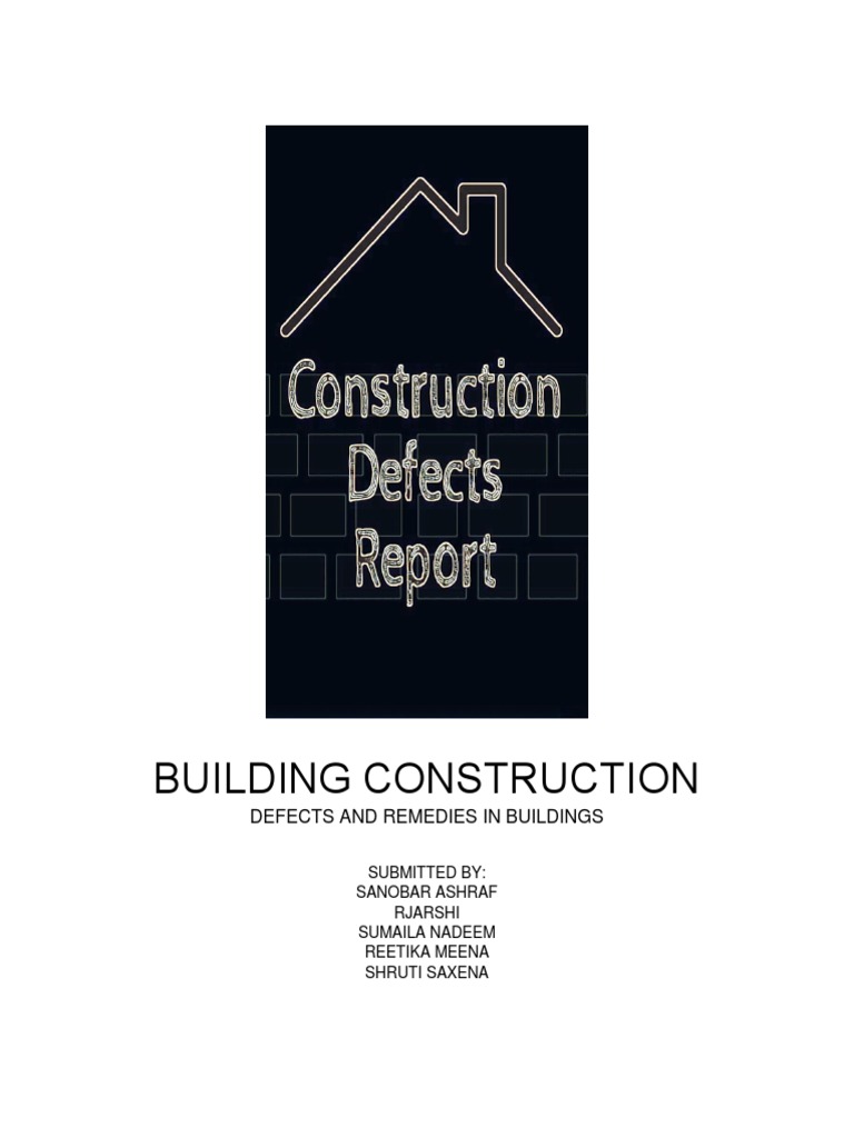 Defects in Building | PDF | Masonry | Concrete