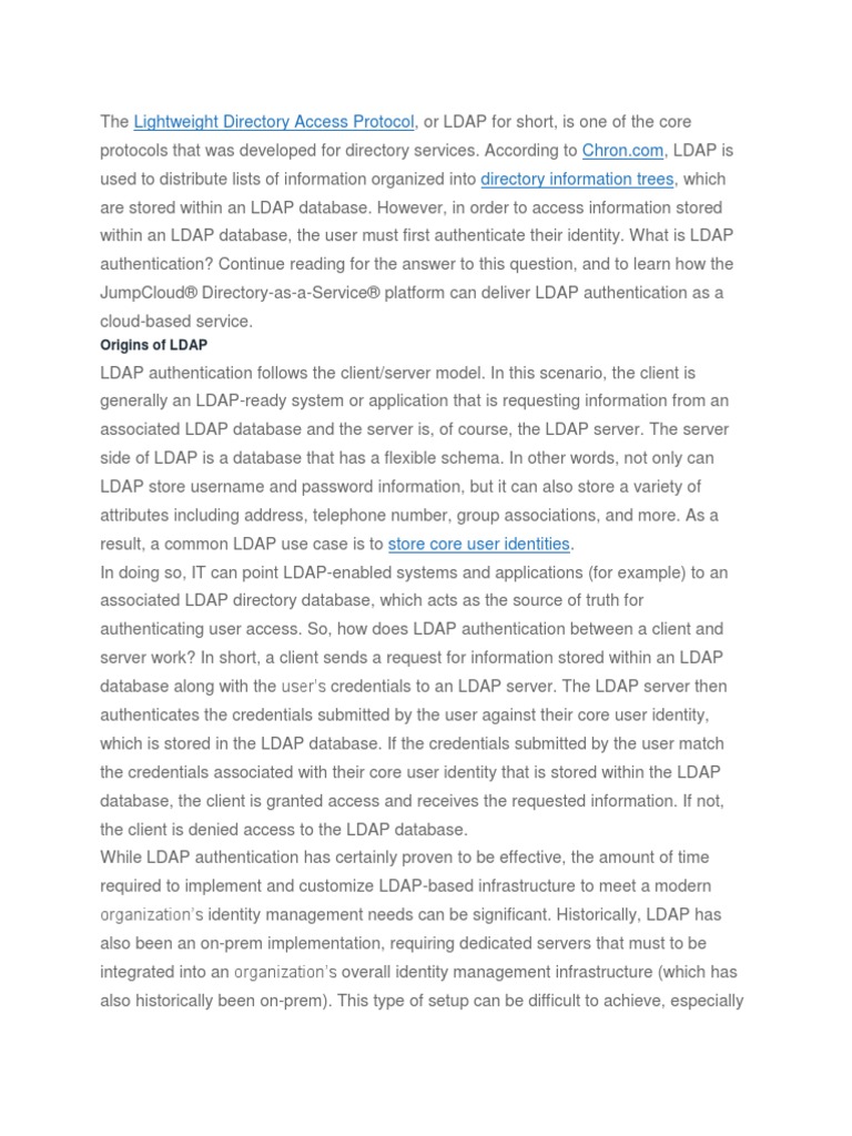 Ldap Pdf Internet Standards Network Architecture 