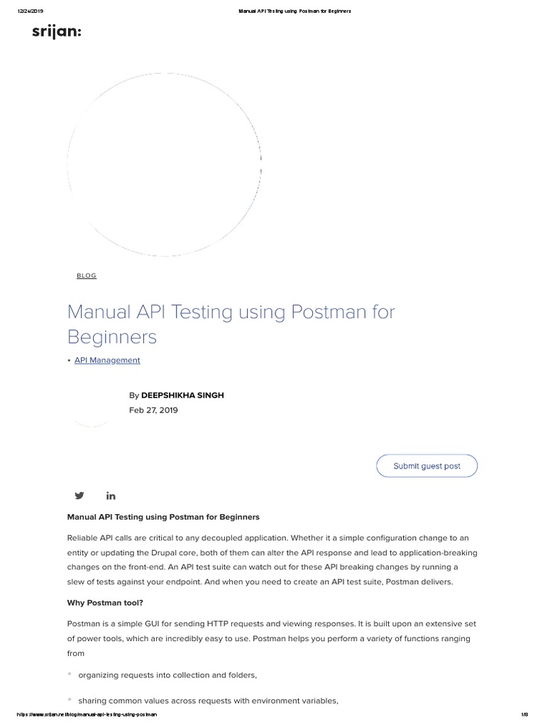 Manual API Testing using Postman for Beginners.pdf | Hypertext Transfer ... Manual API Testing using Postman for Beginners.pdf | Hypertext Transfer ...