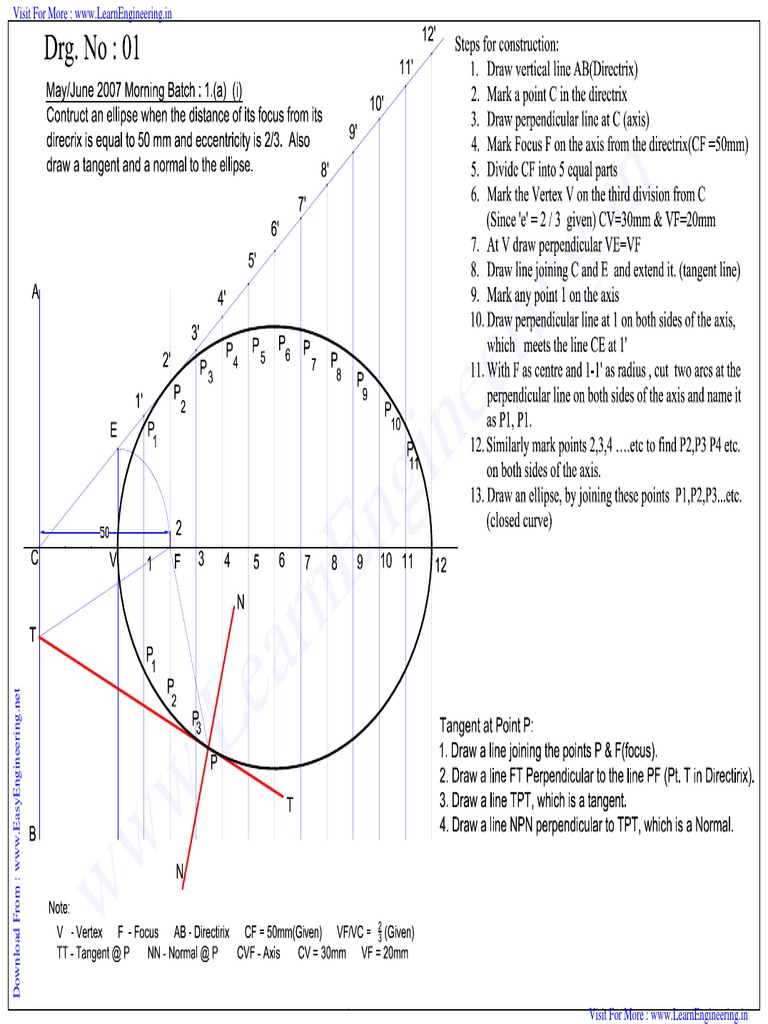 GE8152 - ENGINEERING GRAPHICS 01 - by LearnEngineering - in PDF | PDF ...
