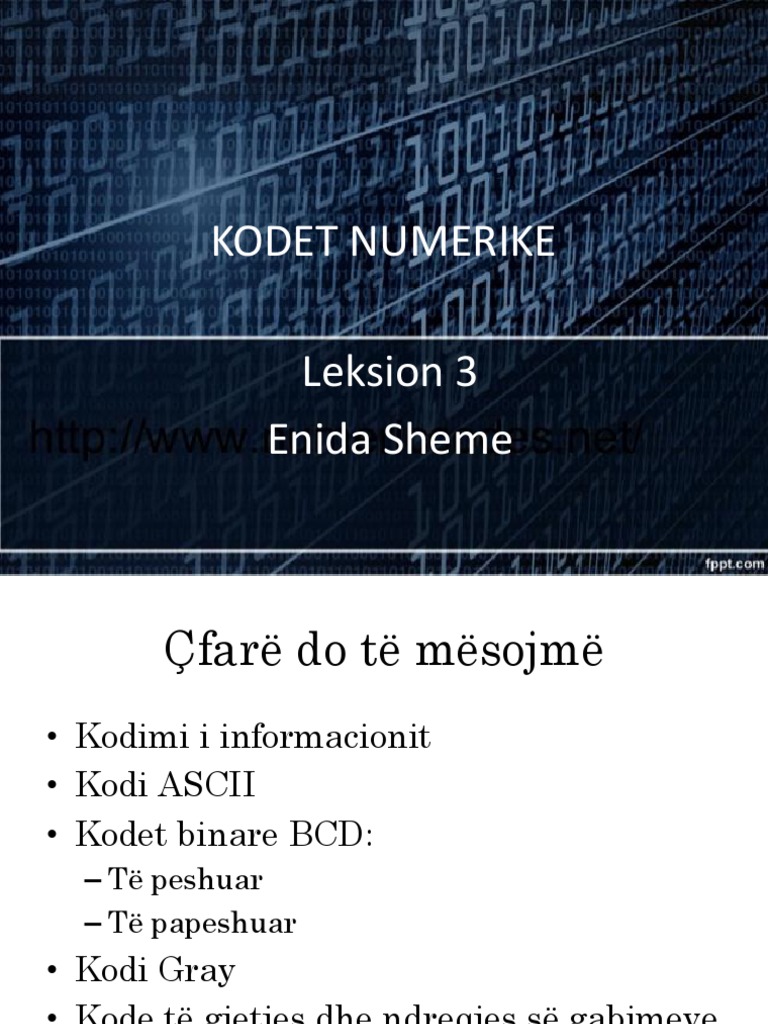 3 Kodet Numerike | PDF