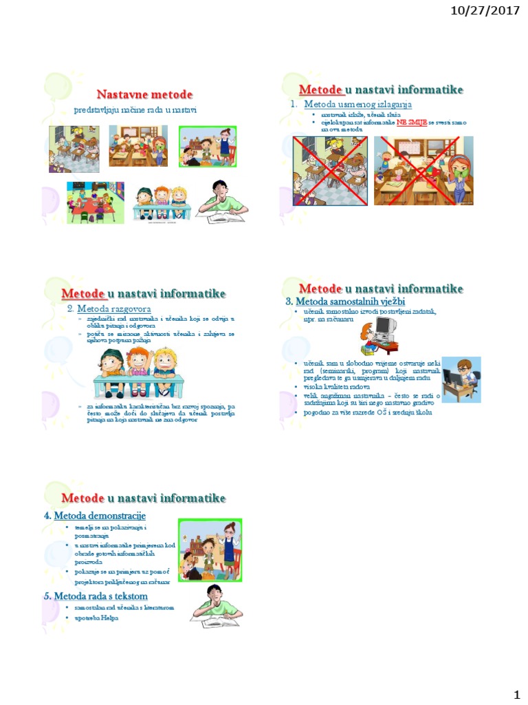 Nastavne Metode | PDF