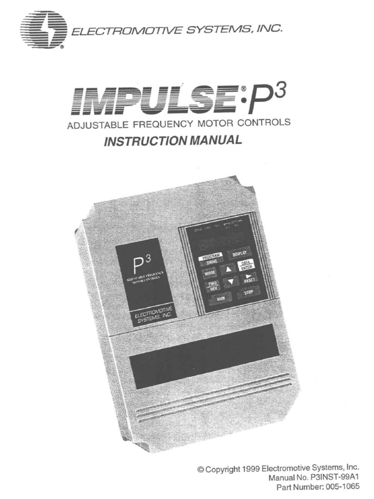 P3 Impulse Manual | PDF | Electric Motor | Power Supply