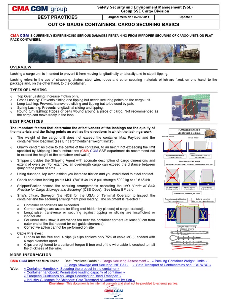 Best Practices - OOG Securing Basics | PDF | Cargo | Containerization