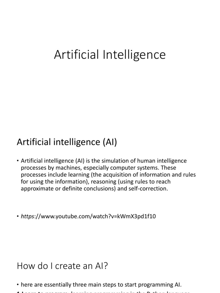 Ai Presentation Pdf Artificial Intelligence Intelligence Ai