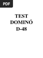 Test Dominó D-48: Evaluación de Inteligencia | PDF | Inteligencia ...