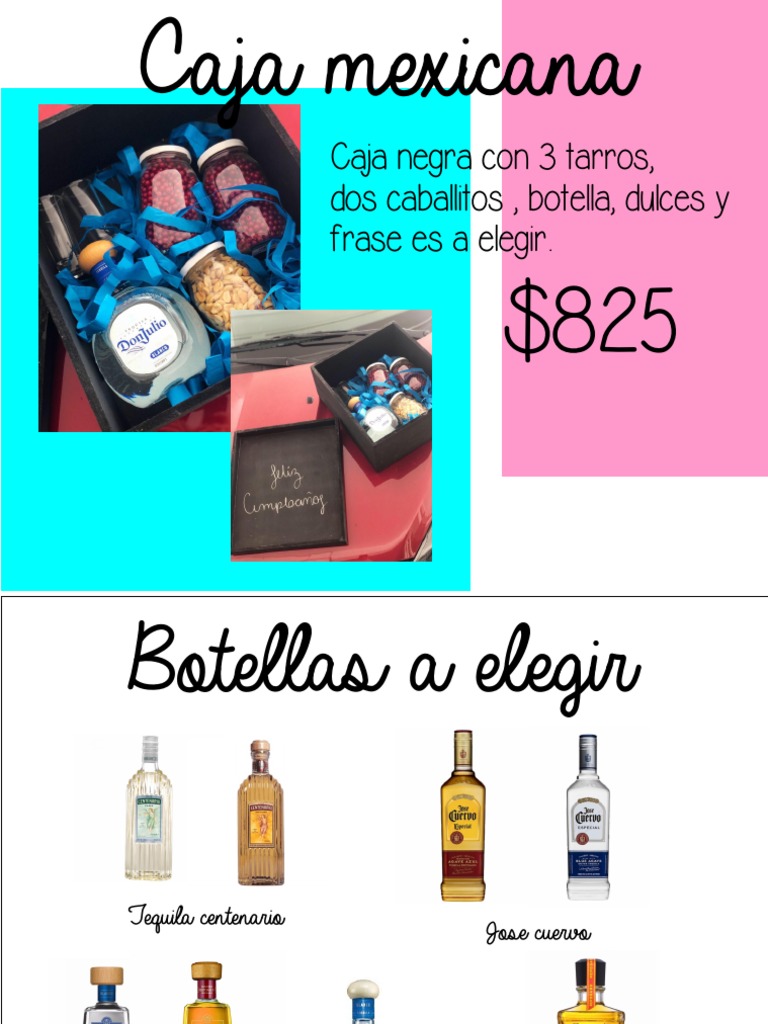 Cajas negras con tequila y botanas | PDF