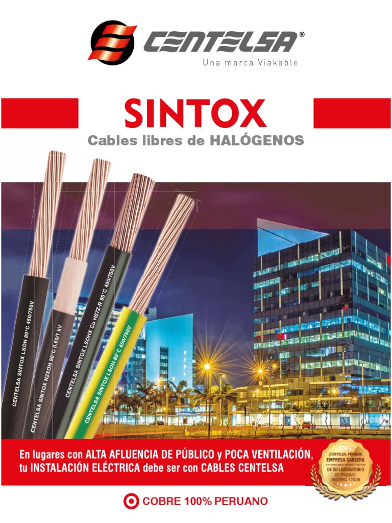 CENTELSA BROCHURE SINTOX (libres de halógenos) | Cobre | Tubería ...