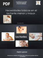 Lactante Mayor y Lactante Menor | PDF | Amamantamiento | Alimentos