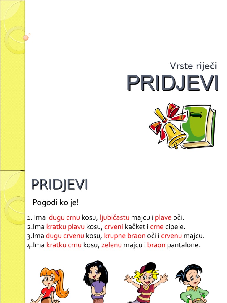 Pridjevi | PDF