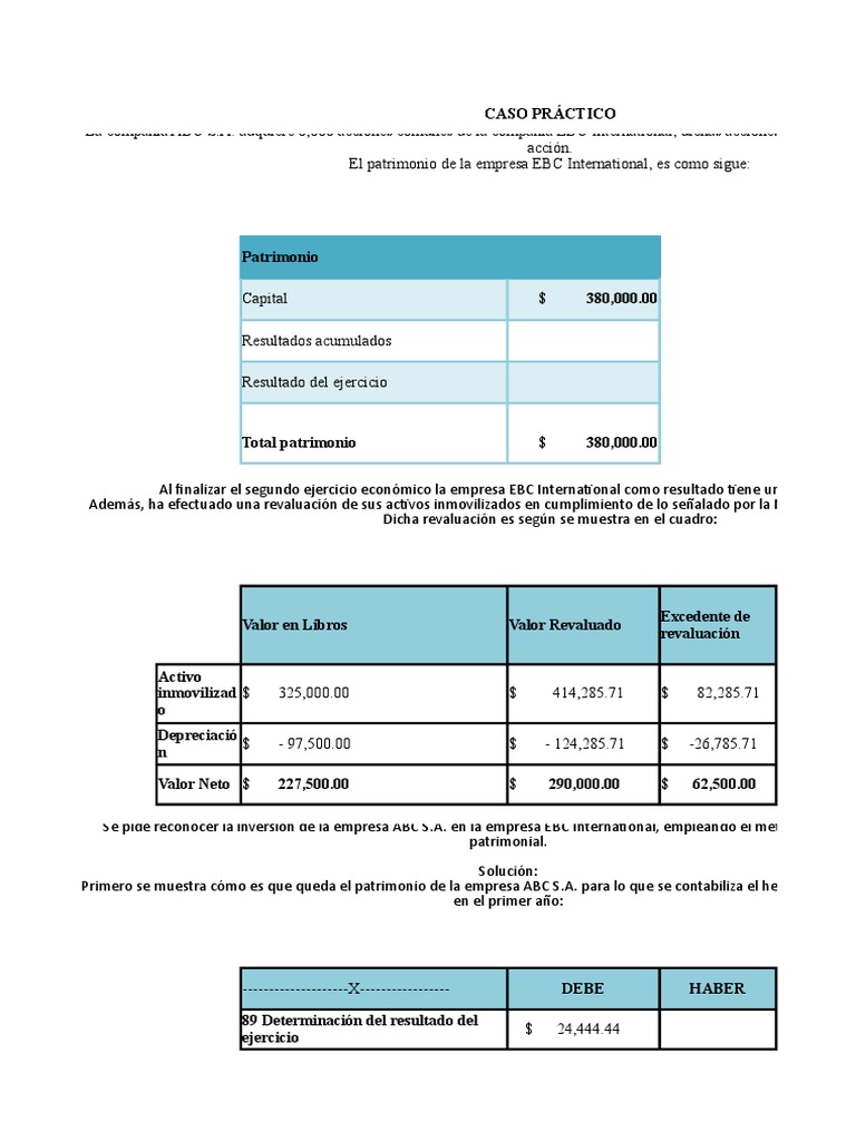 Caso Nic 28 | PDF | Ciencias económicas | Economias