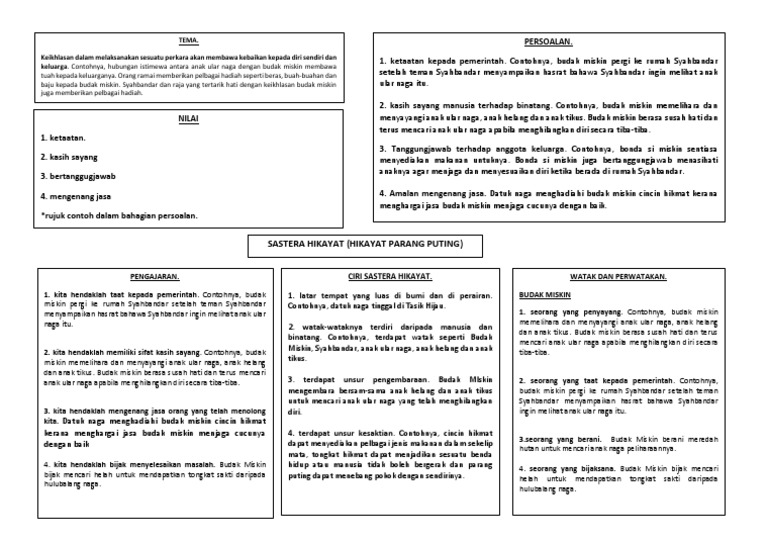 Sastera Hikayat. | PDF