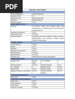 Reactor Design Specification Sheet | PDF | Chemistry | Materials