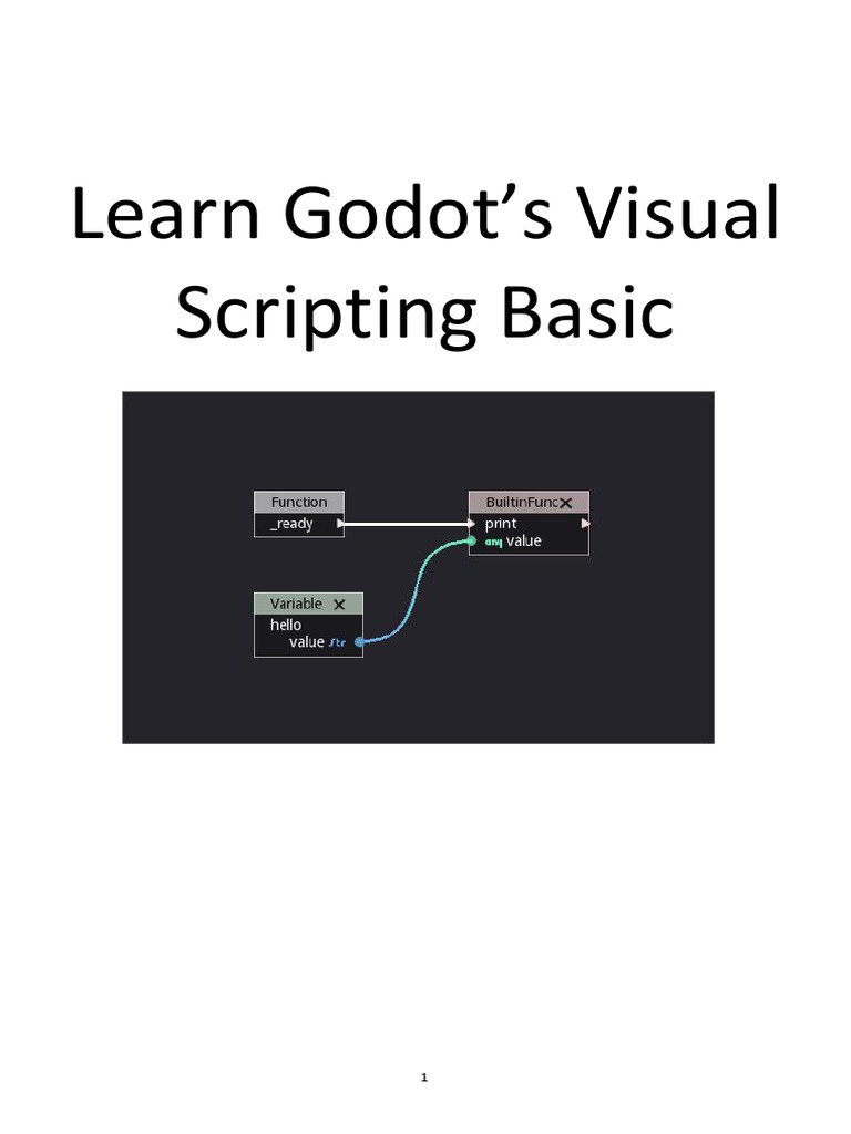 Learn Godots Visual Scripting Basic Pdf Parameter Computer Programming Subroutine 3321