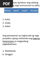 Mga Sagot Sa Salitang Maylapi 5 1 | PDF