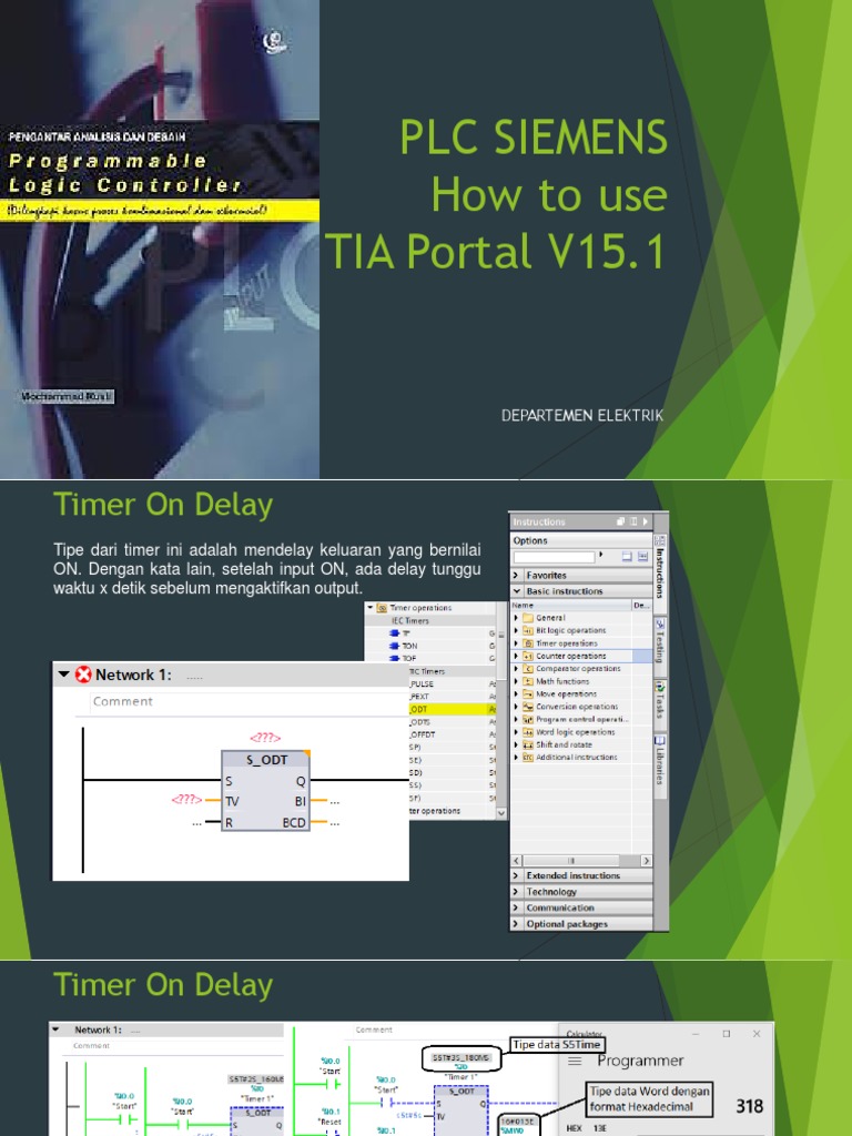 Cara Menggunakan Timer Dan Counter Pada TIA Portal | PDF