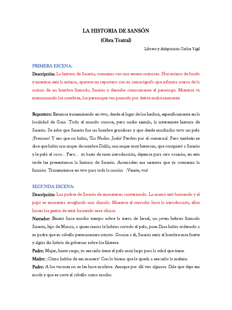 La Historia de Sansón | PDF | Sansón | Dalila
