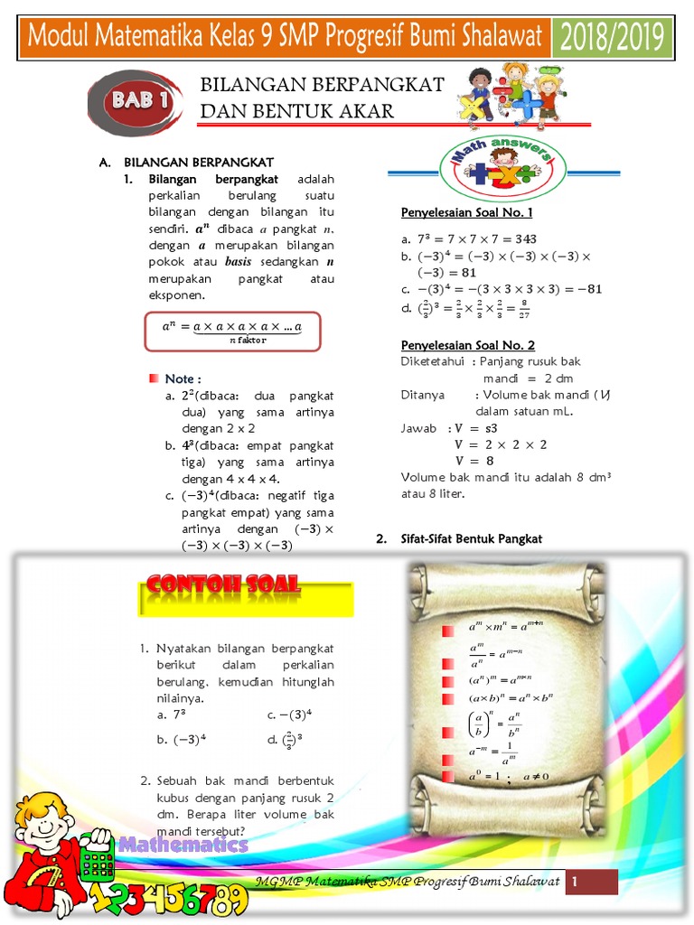 Layout Modul Matematika | PDF