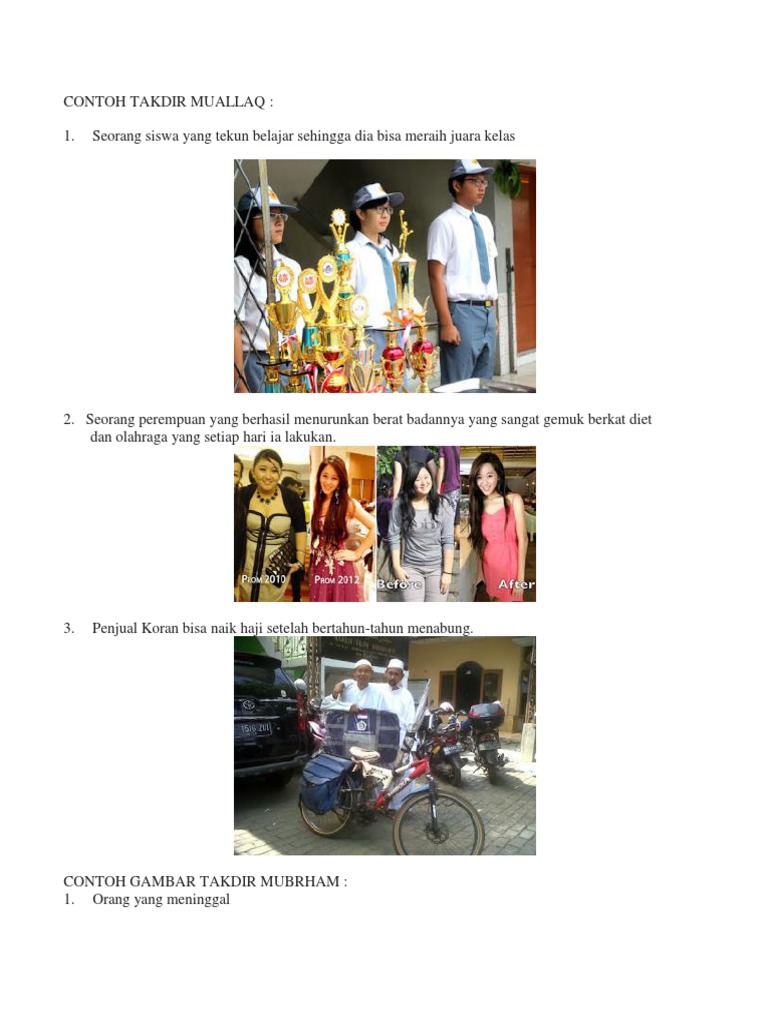 Contoh Takdir Muallaq | PDF | Kesehatan Holistik | Gaya Hidup