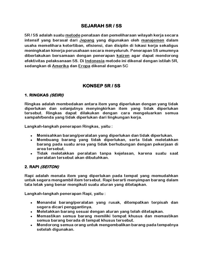 Konsep 5R | PDF