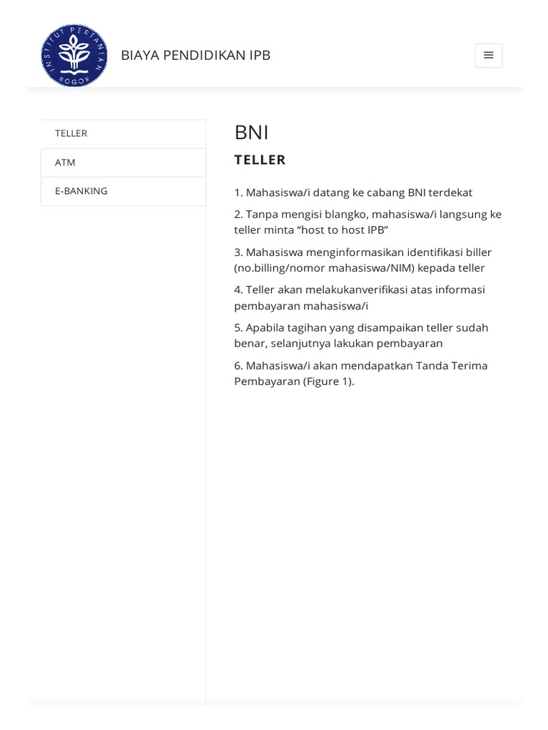Ukt Ipb - Teller | PDF
