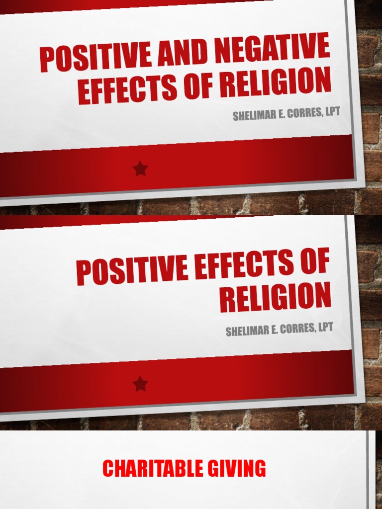 9 Positive and Negative Effects of Religion | PDF