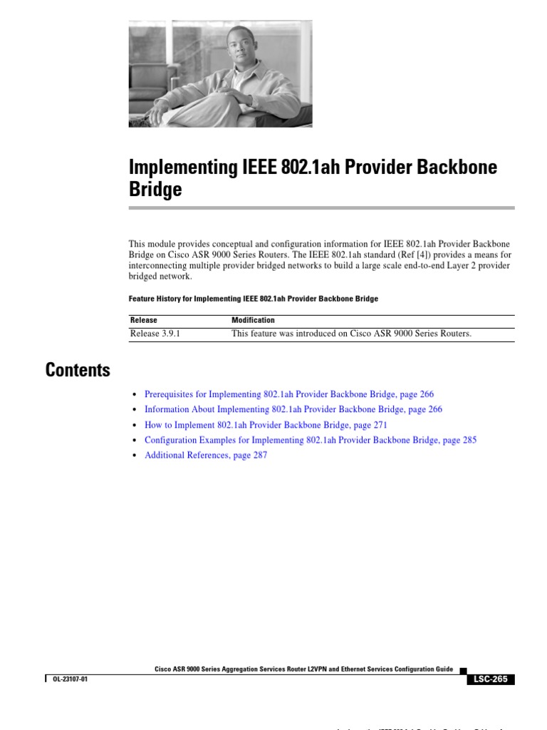 Implementing IEEE 802.1ah Provider Backbone Bridje | PDF | Computer ...