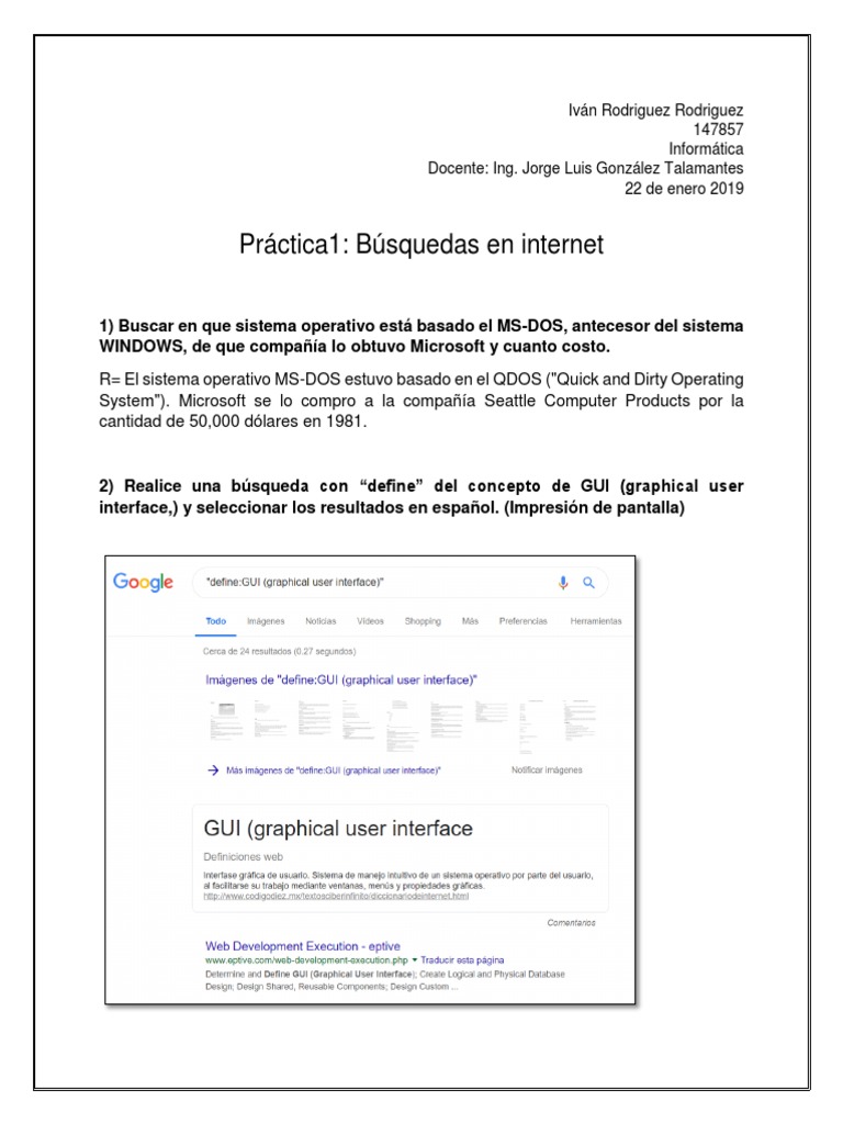 Practica 1 Informatica | PDF