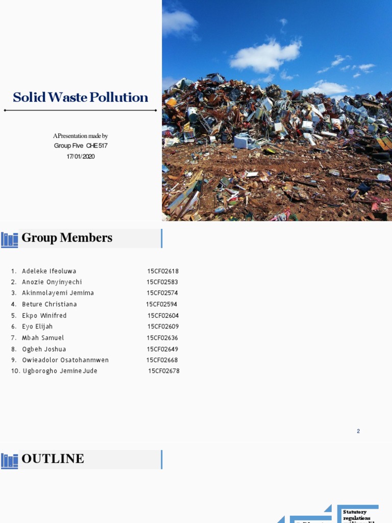 Solid Waste Pollution | PDF | Anaerobic Digestion | Waste Management