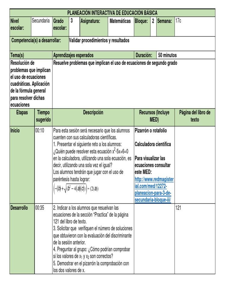 formato planeacion educacion basica | Educación primaria | Ecuaciones