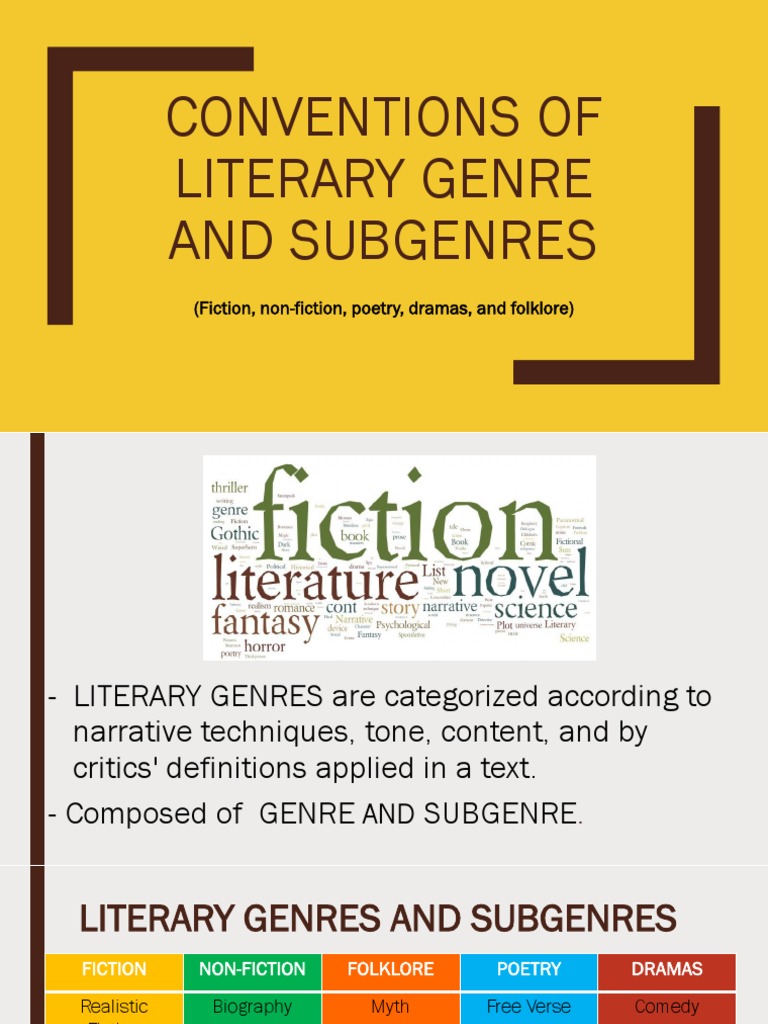 Conventions of Traditional Genre | PDF | Genre | Narrative