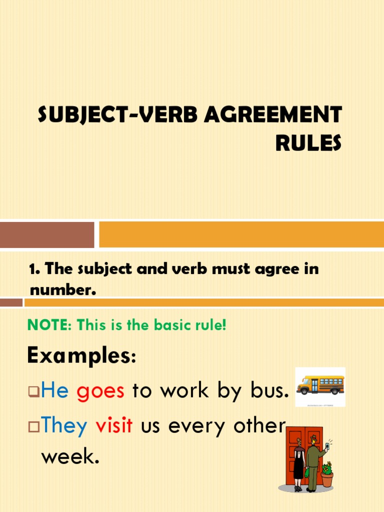 Subject-Verb Agreement Rules - Bangg | PDF | Grammatical Number | Verb
