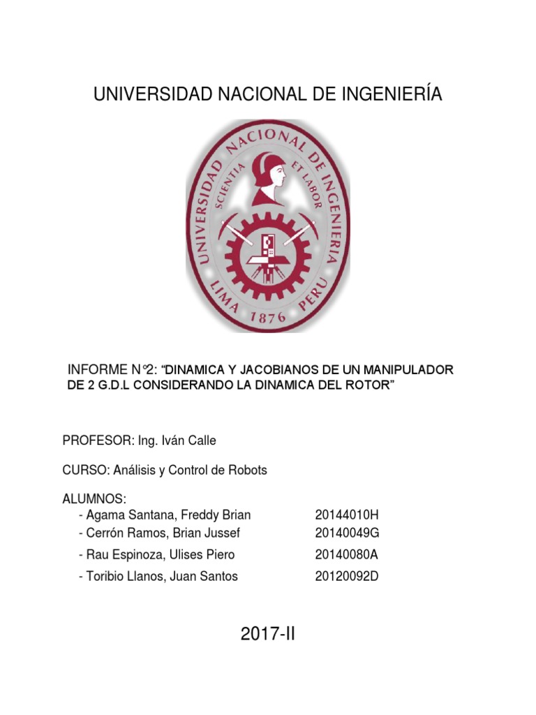 Informe2 Robo2 PDF | PDF | Enseñanza de matemática | Fuerza