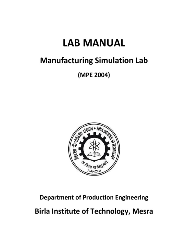 Simulation Lab Manual PDF | PDF | Mathematical Model | Simulation