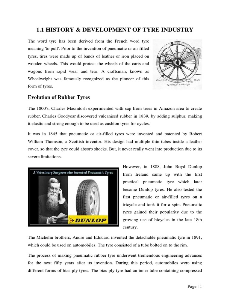 History and Development of the Indian Tyre Industry | PDF | Tire | Wheel