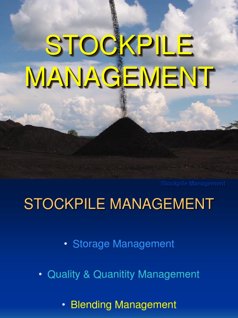 Stockpile Management | PDF