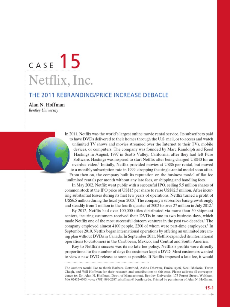 Netflix Case Study | PDF | Netflix | Streaming Media