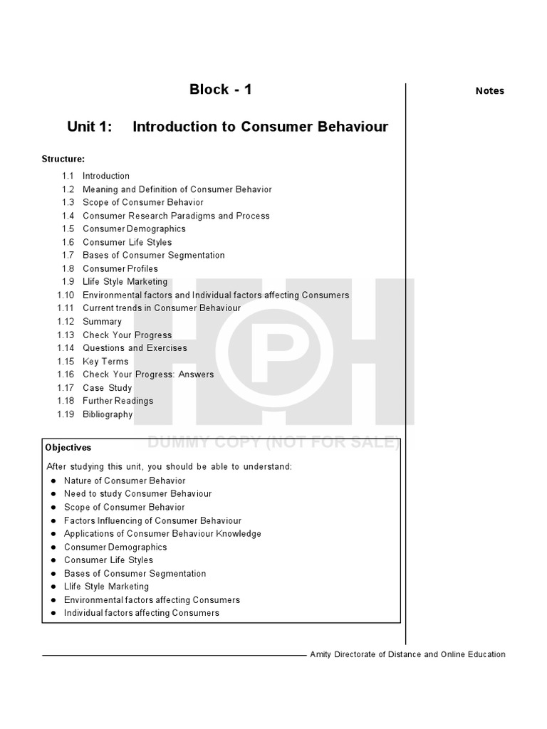 Understanding Consumer Behavior: An Introduction to the Key Concepts, Factors, and Applications ...