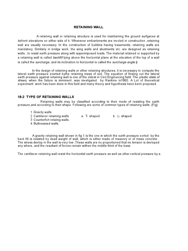 L-Shaped Retain | PDF | Civil Engineering | Economic Sectors