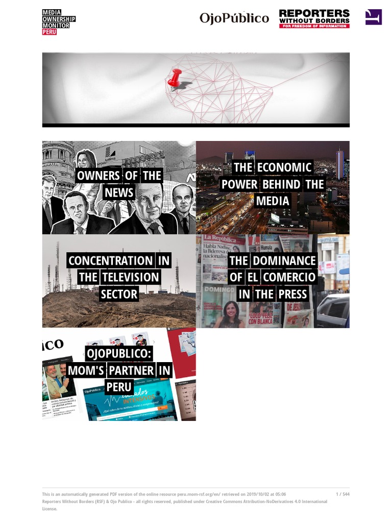 Who Runs Media in Peru | PDF | Mass Media | Audience Measurement