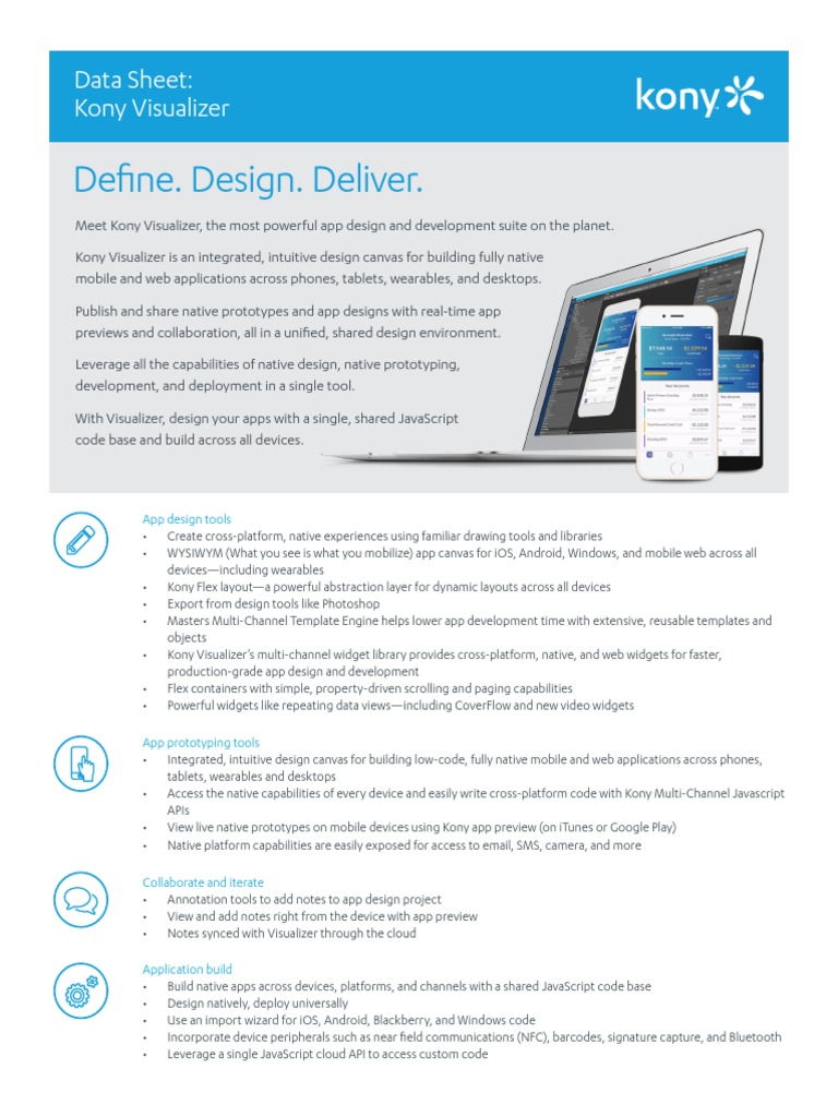 Kony Visualizer (Summary) | PDF | Web Application | Mobile App