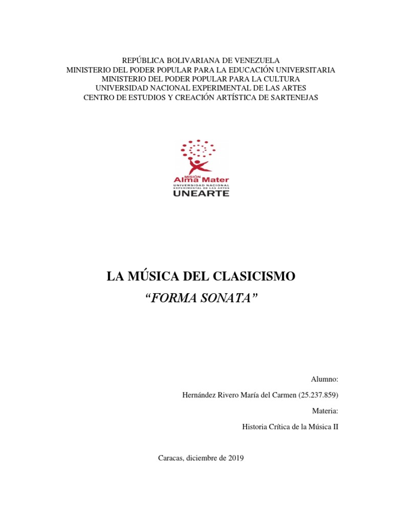 La Música Del Clasicismo | PDF | Periodo Clásico (Música) | Ludwig Van Beethoven