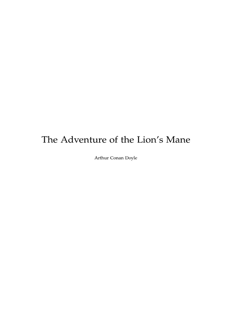 Lion PDF | PDF | Nature