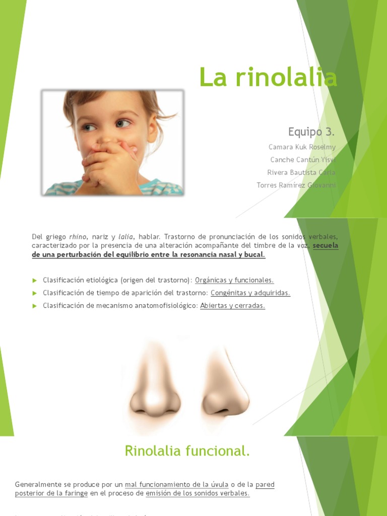 La Rinolalia | PDF | Tos | Especialidades Medicas