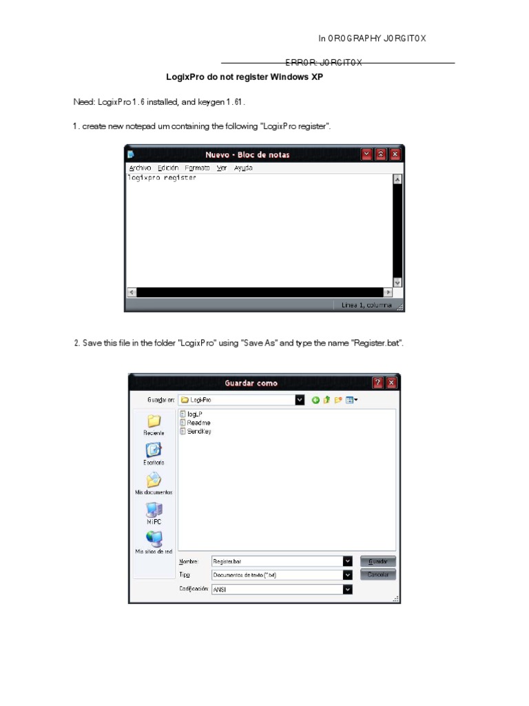 Registro de LogixPro 1.61 en Windows XP (Esp) Crack Como Registrar ...