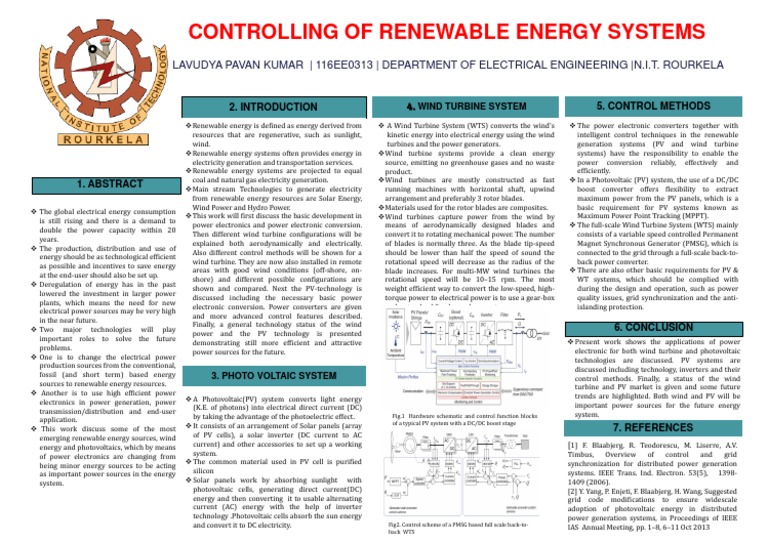 Poster Presentation | PDF | Photovoltaics | Wind Power