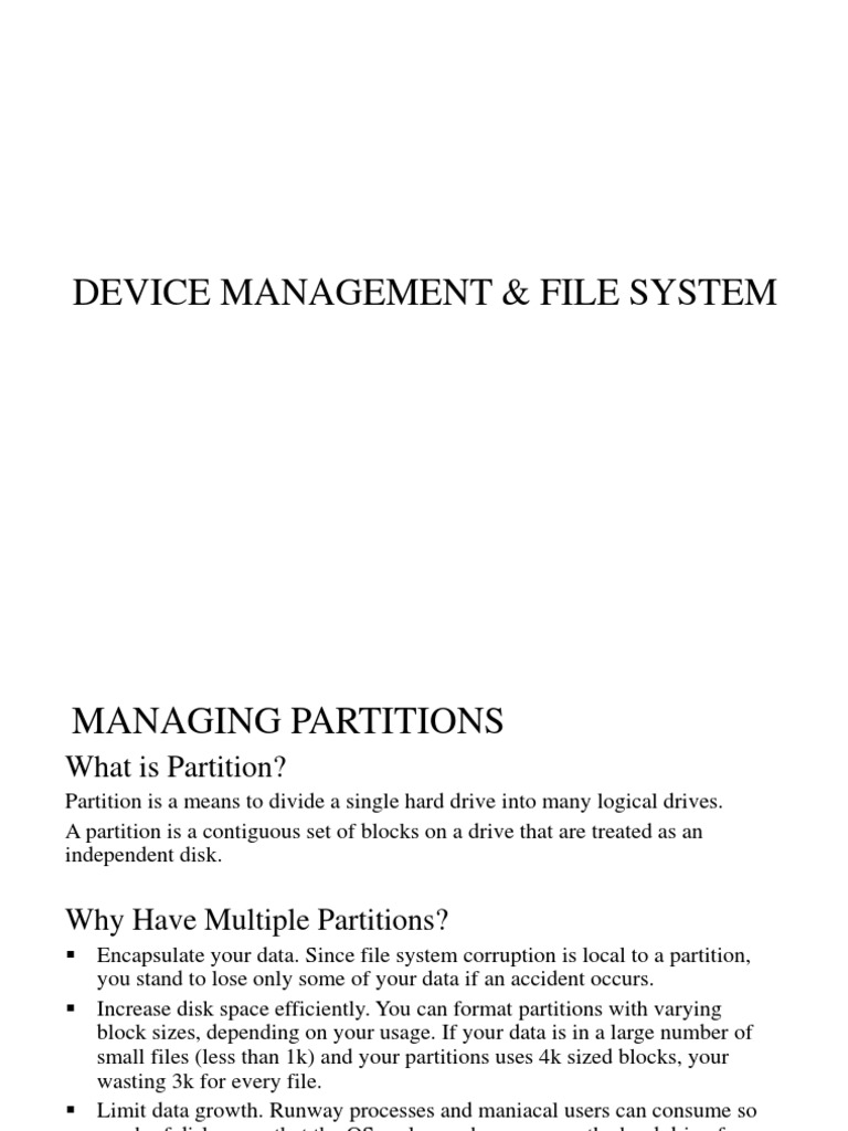 Session-6-MANAGING PARTITIONS & FILE SYSTEMS | PDF | File System | Booting