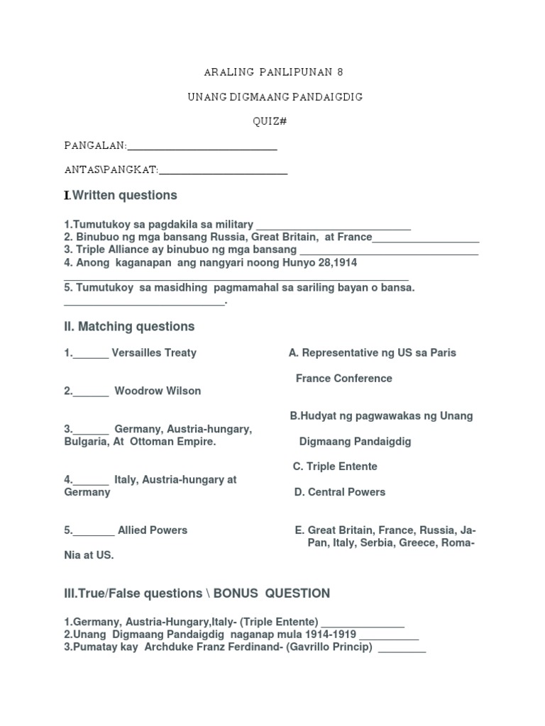 Araling Panlipunan 8 | PDF