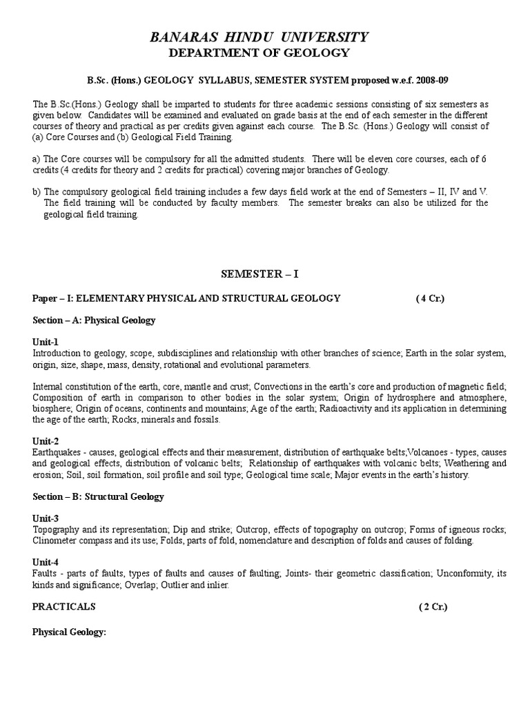 BSC | PDF | Minerals | Rock (Geology)